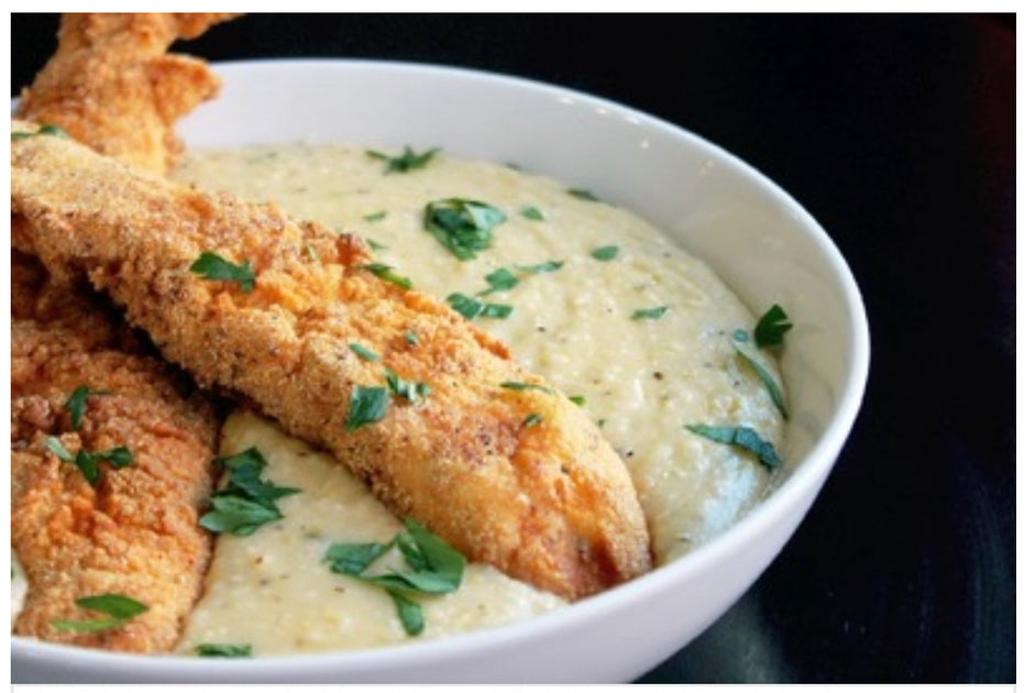 Southern Fried Fish & Grits – DeSilva Kitchen